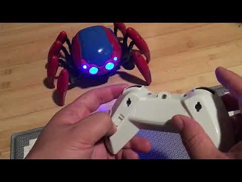 Disneyland Marvel Avengers Interactive Remote Spider-Bot - putting shell/dome back on not easy.