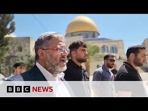 Israeli minister sparks anger by praying at sensitive Jerusalem holy site | BBC News