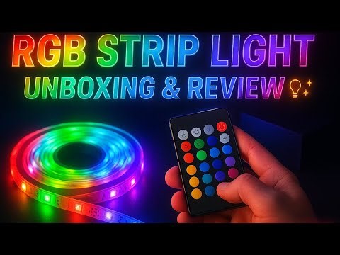 This RGB Strip Light Will Transform Your Room! 🌈 Unboxing & Review.