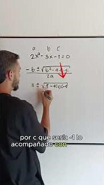Ejercicio de formula general. #matematicas #facil