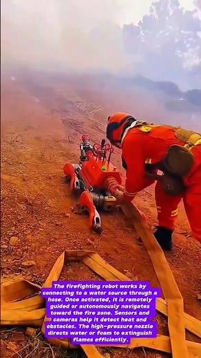 Firefighting Robot in Action | Modern Technology Saving Lives and Nature