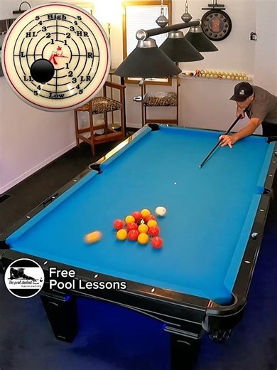 8 Ball draw/cut-break w/tip locator (Free Pool Lessons)