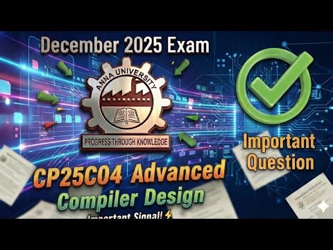 CP25C04 Important Question | Advanced Compiler Design Important Question #cp25c04 CP25C04 Advanced