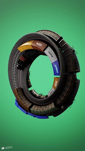 Train Circuit 3D Animation Perfect Loop