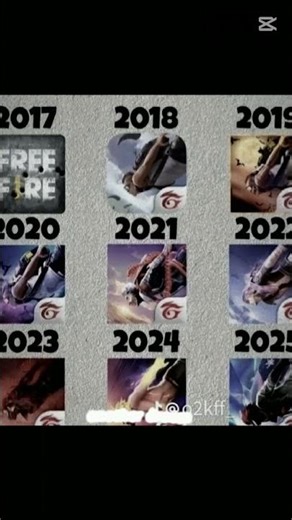 En quelle année as-tu commencé à jouer à Free Fire ?