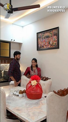 Special Dining Table with Crockery Unit ✨ | Perfect Interior Design Idea for Modern