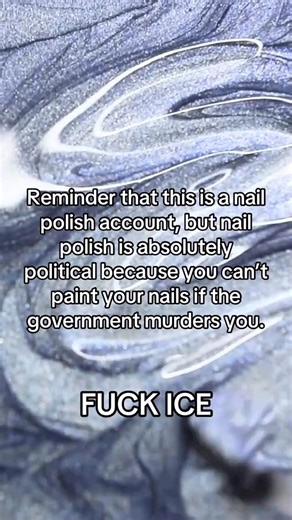 Cupcake Polish on Instagram: "Nail polish has always been a form of self expression - right now we should all be expressing anger at what is happening in the United States with ICE and under the Trump administration. We believe all humans deserve human rights. We cannot watch humans loose their rights every day and get murdered by this government and not choose to use our platform to speak out. Nail polish does not exist in a vacuum. To our community: your fear, anger, and heartbreak are valid. 