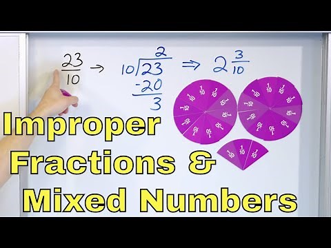 What are Improper Fractions & Mixed Numbers? Convert Improper Fraction to Mixed Number - [3]