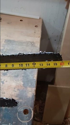 How to measure chainsaw bar length.