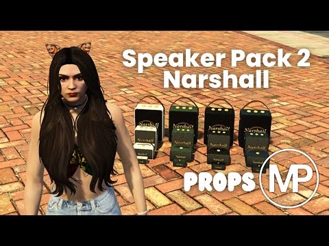 FiveM Speaker Props Showcase | SP2 Narshall (16 Modular Props)