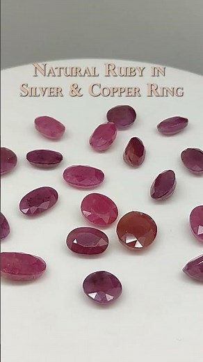 STUNNING Natural Ruby Rings in Silver and Copper RINGS