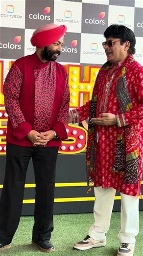Comedian:Sudesh Lehri & Harpal Singh Sokhi Spotted At Laughter Chefs Season 3 Set For Shoot
