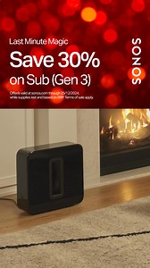 Gift more sound all around with pulse-pounding bass this holiday season. | Sonos