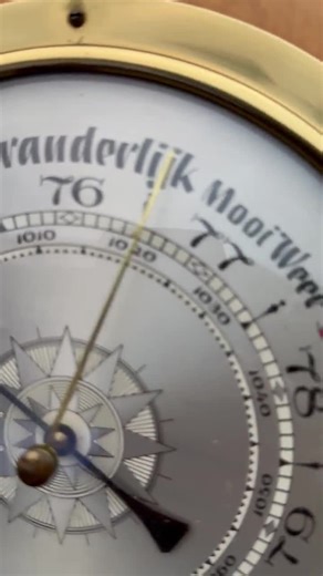 Beautiful, Strikingly Large Dutch Vintage Barometer With Clearly Legible Text, 25 Cm Diameter. - Etsy