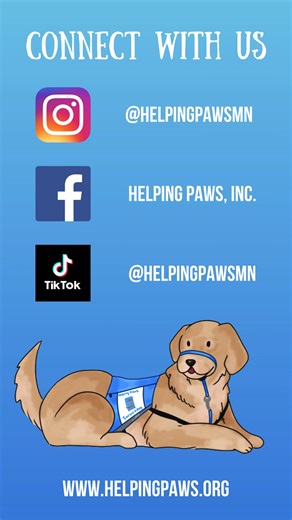 Ace is acing his cue for "pack"! As an assistance dog in training at Helping Paws, we have enjoyed watching Ace learn and grow during his time at Blue Coat Academy. | Helping Paws, Inc.