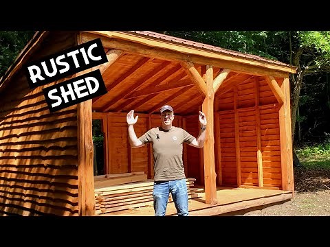 Building a Lean To Shed Addition - Start to Finish - DIY -Off Grid