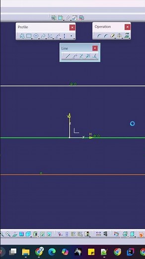 🚀 Day-10 | Line, Infinite Line & Bi Tangent Line in CATIA V5 #caddesign #catiav5 #shorts