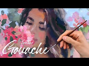 Painting Portrait with Gouache Tutorial - Blossoming | Lena Rivo