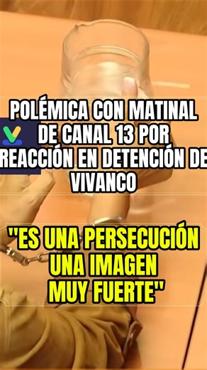 Alerta Quinta on Instagram: "Polémica por reacción del matinal “Tu Día” tras formalización de Ángela Vivanco Críticas generó el matinal Tu Día, de Canal 13, luego de comentar imágenes de Ángela Vivanco esposada tras su formalización judicial. Durante el programa, integrantes del panel se mostraron visiblemente afectados por una escena en la que la exministra aparecía tomando agua mientras estaba esposada, calificándola como “una imagen muy fuerte”. La reacción no pasó desapercibida en redes soci