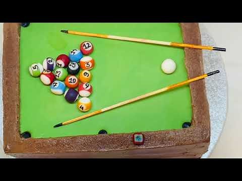 POOL CAKE (BILLIARDS) || Ranjana bakes and cooks 👩🏼‍🍳