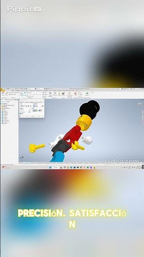 FIGURA DE LEGO #cad #ingenieria #3dmodelingsoftware