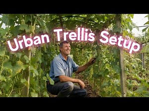 Best Trellis For Climbing Plants! | DIY Easy Setup For Urban Farms