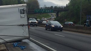 Overturned tractor-trailer on Future I-26 causes morning congestion