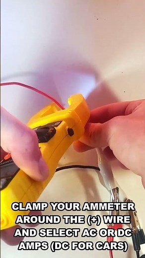 Measure Amps With A Clamp On Ammeter For Beginners! #shorts