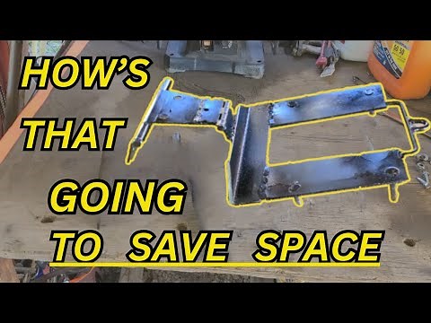 Maximize Workbench Space | Homemade Grinder Fold-Away Design!