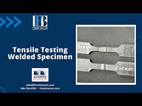 Tensile Testing of Welded Specimens - ANSI/AWS B4.0 Mechanical Testing of Welds
