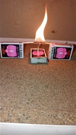 🆕 Machis box Matchstick Firecracker Experiment #shorts Vedio Like Share Comment @Raja_Magic_Art