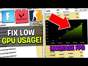 How to Fix LOW GPU USAGE While GAMING! (LOW FPS FIXED)