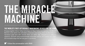 Make homemade wine with The Miracle Machine