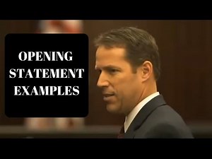 Opening Statement Examples Part I