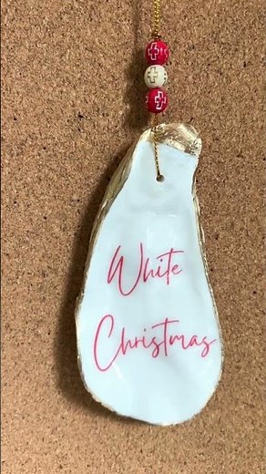 Decoupaged Oyster Shell finished with resin #decoupageart #pixiedecoupage