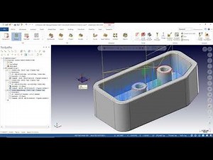 MasterCAM Tutorial 123 Mill 2D Contour, Pocket island, Drill chamfer, chamfer model operation