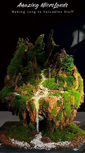 Creative Idea Making Jung to Valuables Stuff, Amazing MicroLandScape #diy #amazingvideo #Awesome #moss #nature #plants #green #naturephotography #aquascape #mossart #photography #trees #mossterrarium #indoorplants #art #tree #plant #mosswall #vivarium #homedecor #terrariums #macro #handmade #naturelovers #garden #lichen #plantedtank #interiordesign #microlandscape #landscape | Moss CraftIdeas