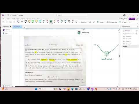 Grade 12, Chapter 9, Difference between Global maximum and minimum vs. Local maximum and minimum