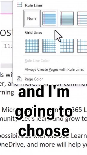 Colors and Lines in OneNote Pages: What You Need to Know! #shorts
