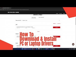 How To Download & Install PC or Laptop Drivers