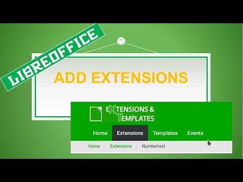 LibreOffice | Add Extensions