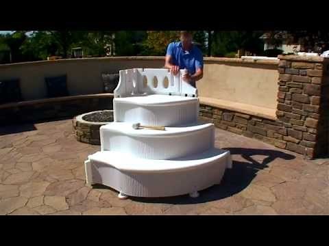 Ocean Blue - "Grand Entrance" Pool Step