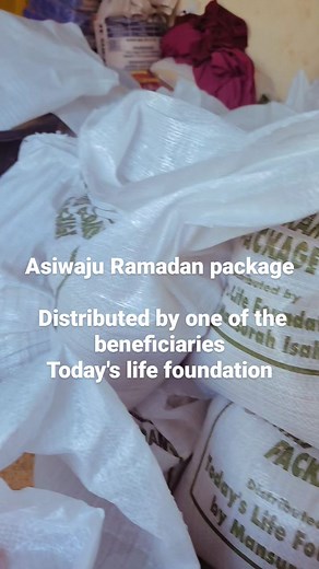 Asiwaju Ramadan package Distributed by one of the beneficiaries Today's life foundation Kano state @officialasiwajubat @abdulazeezfagge Ramadan food package Distribution. | Mansurah Isah