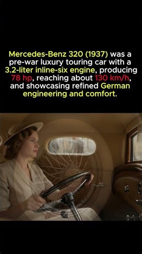 Pre-War German Perfection 😮 | Mercedes-Benz 320 (1937) #shorts