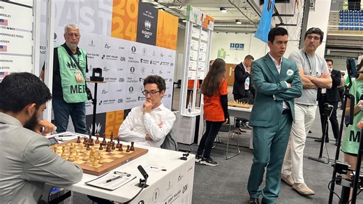 9.8K views · 124 reactions | Watch the raw starting moments from round ten of the 45th Chess Olympiad Budapest 2024 Video: ChessBase India #Chess #ChessBaseIndia #india #usa #olympiad | ChessBase India | Facebook