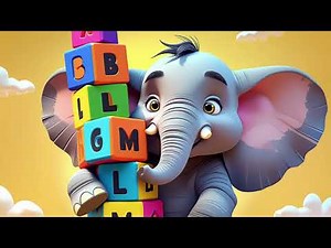 🐘 Elephant Balances the ABC Blocks | Nursery Rhymes & Kids Songs