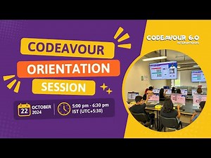 Codeavour 6.0 International Orientation Session I Coding, AI, and Robotics Competition for Students