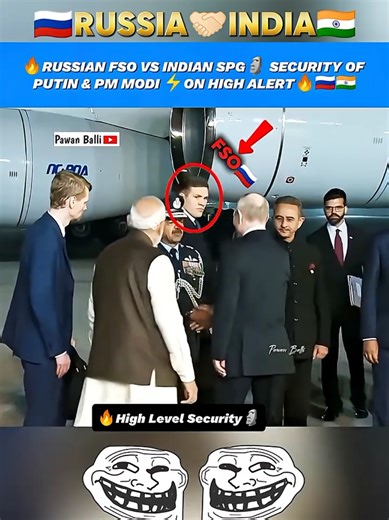 🔥RUSSIAN FSO VS INDIAN SPG🗿 SECURITY OF PUTIN & PM MODI ⚡ON HIGH ALERT🔥🇷🇺🇮🇳 #narendramodi #putin #highsecurity #video