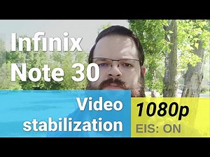 1080p stabilization test (selfie camera) - Infinix Note 30