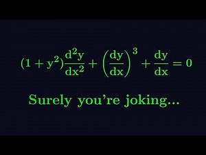 A ridiculously awesome non linear differential equation
